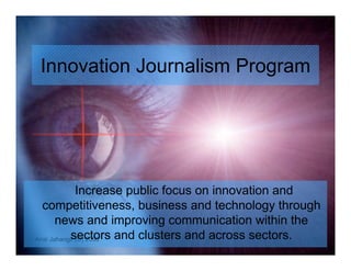 Innovation Journalism Program for Pakistan | PPT