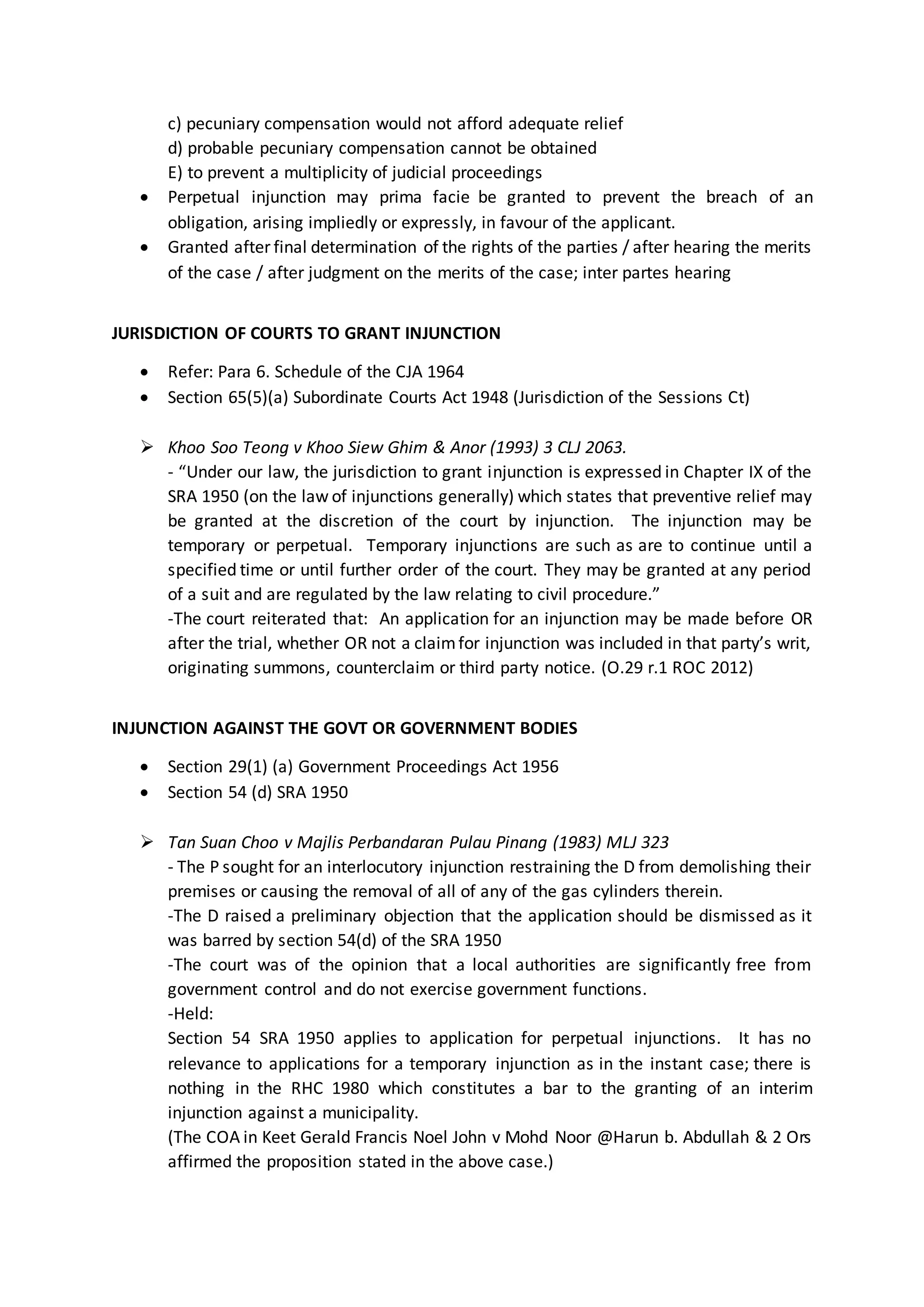 Injunction i slide | DOCX