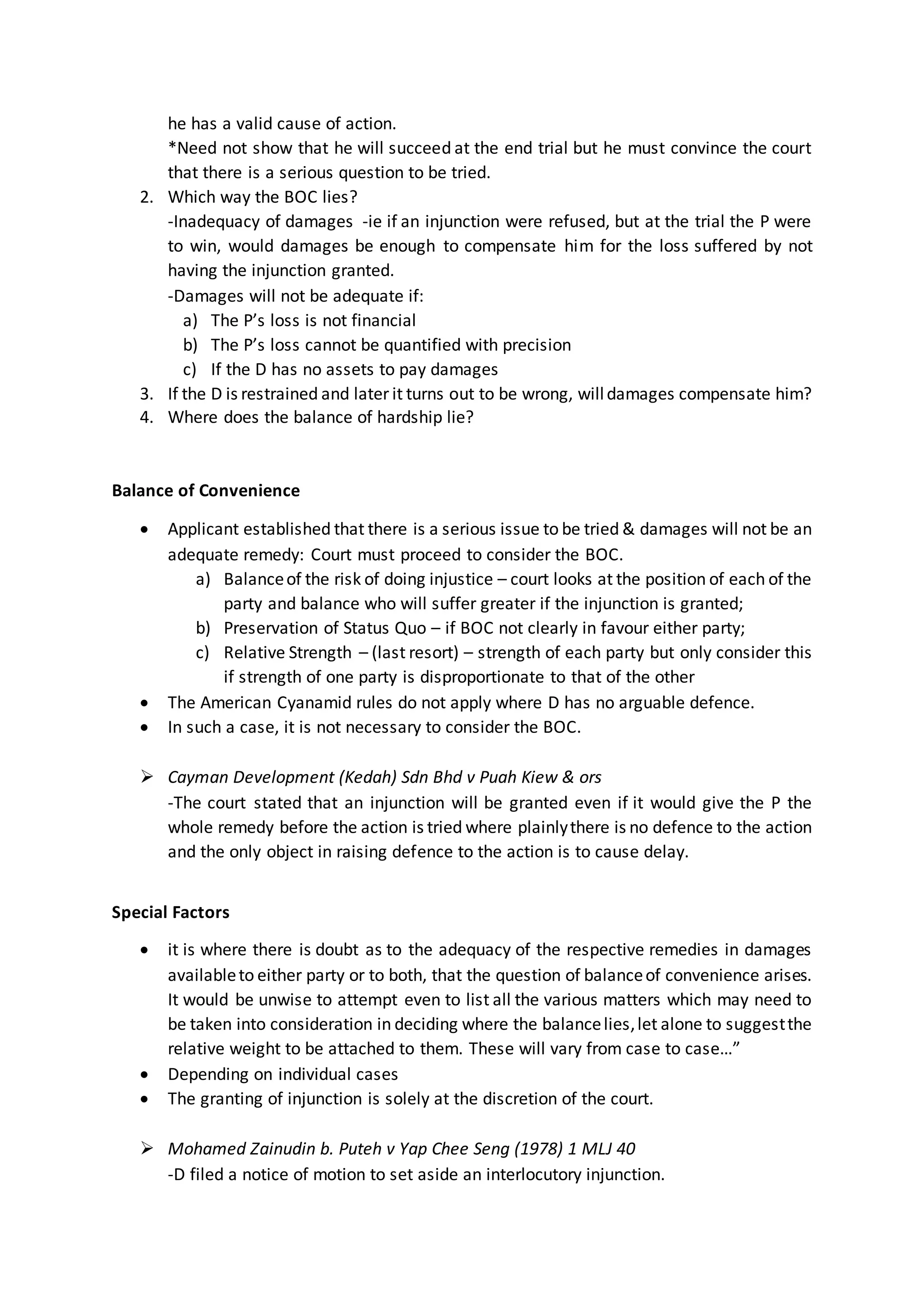 Injunction i slide | DOCX