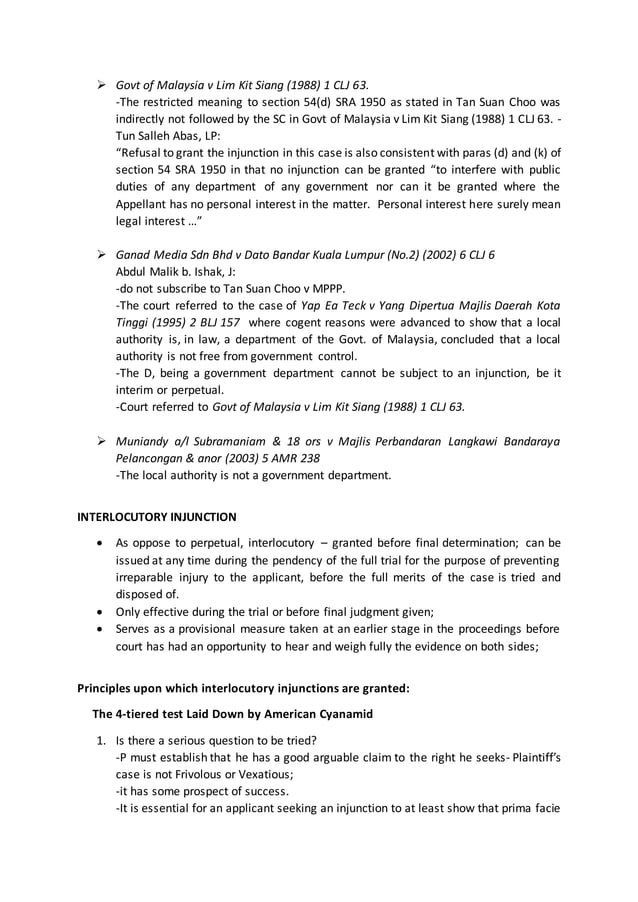 Injunction i slide | DOCX