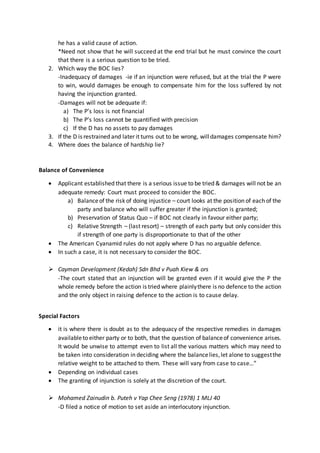 Injunction i slide | DOCX