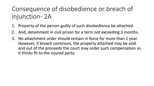 Injunction + interim order notes.Power point | PPTX