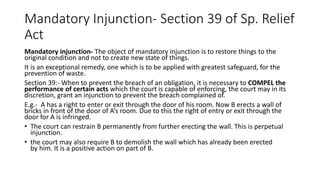 Injunction + interim order notes.Power point | PPTX