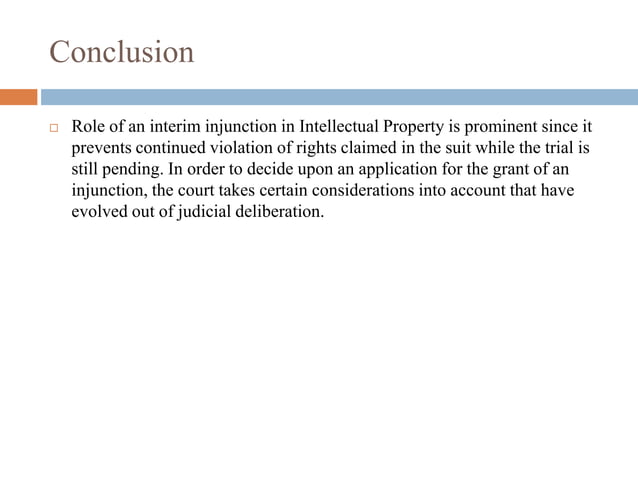 Injunctions | PPTX