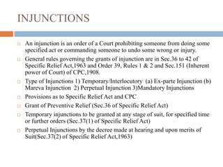 Injunctions | PPTX