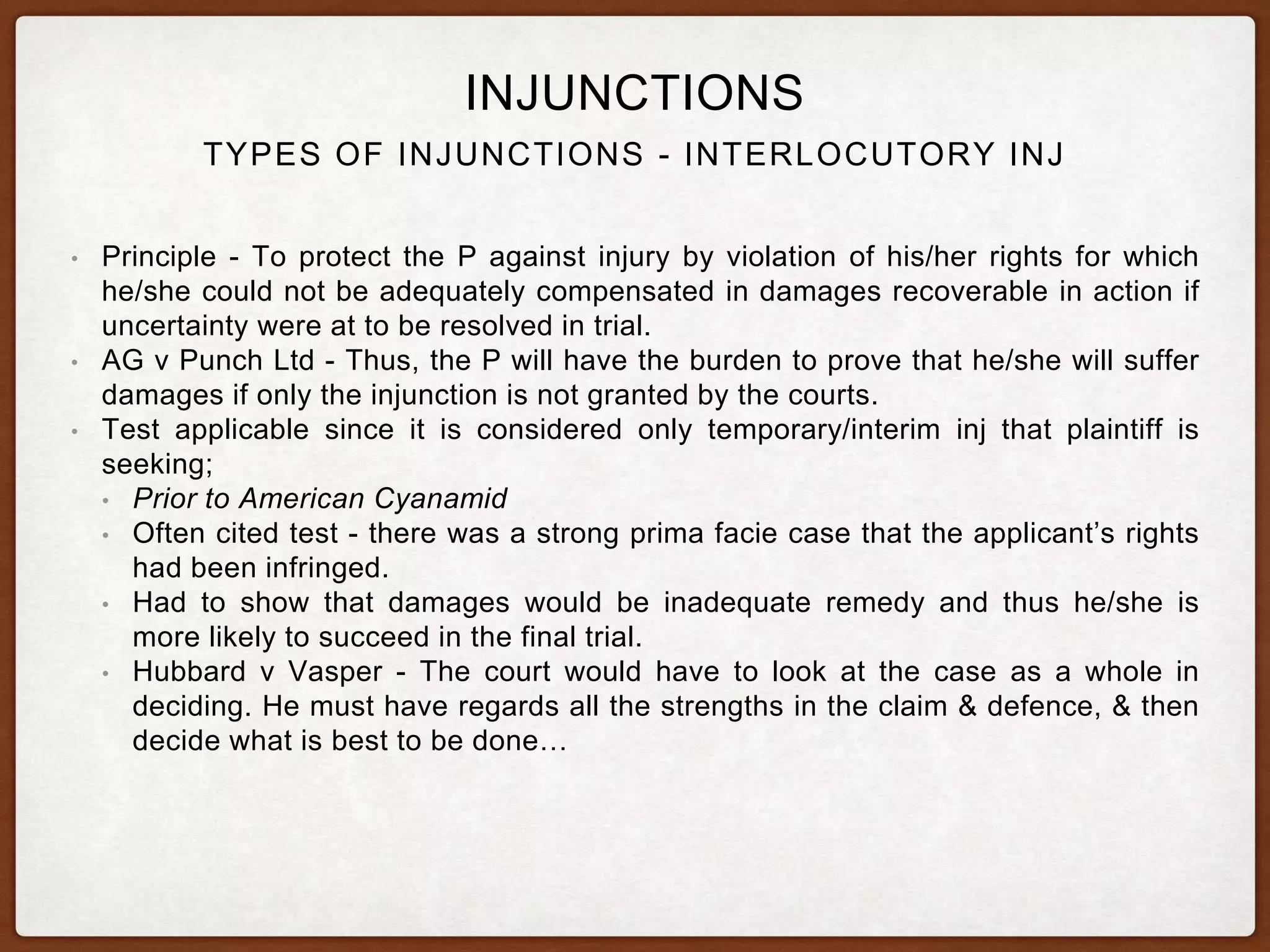Injunctions | PPTX