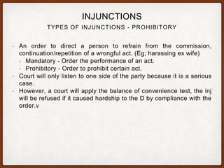 Injunctions | PPTX