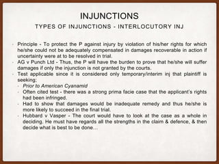 Injunctions | PPTX