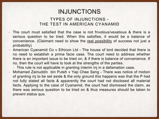 Injunctions | PPTX