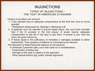 Injunctions | PPTX