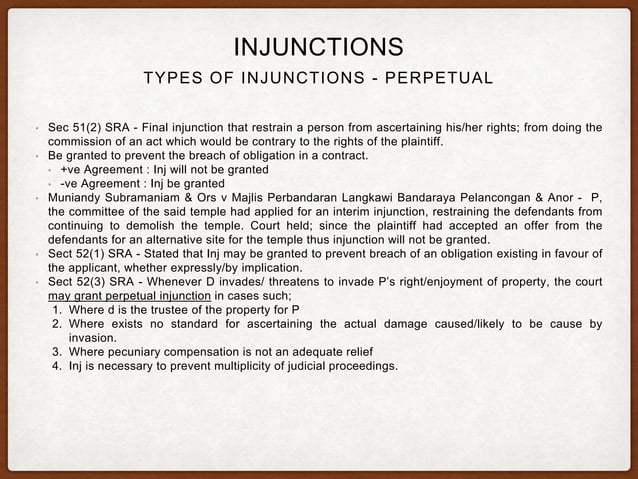 Injunctions