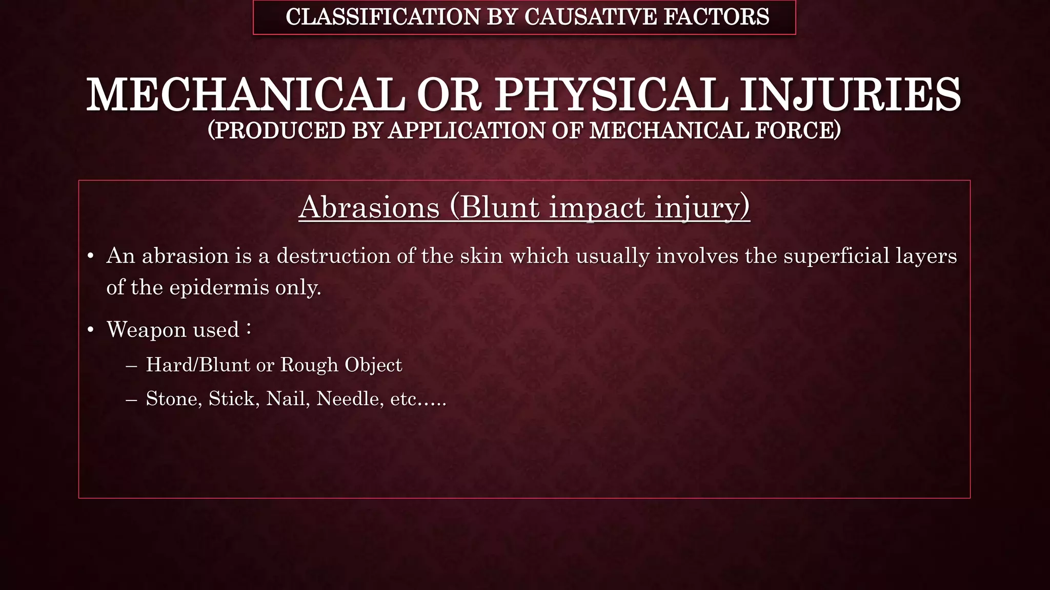Injuries | PPTX