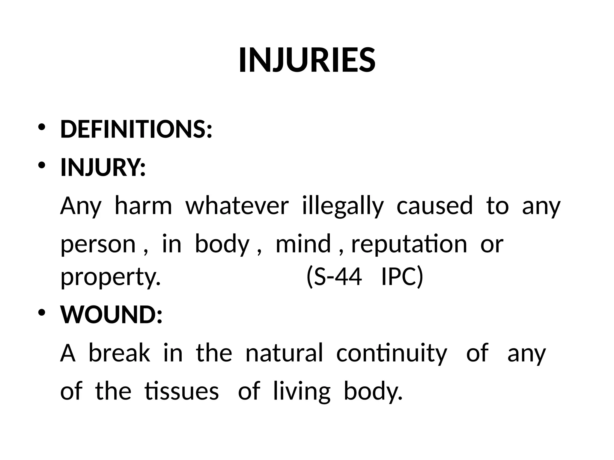 Forensic medicine INJURIES for mbbs.pptx