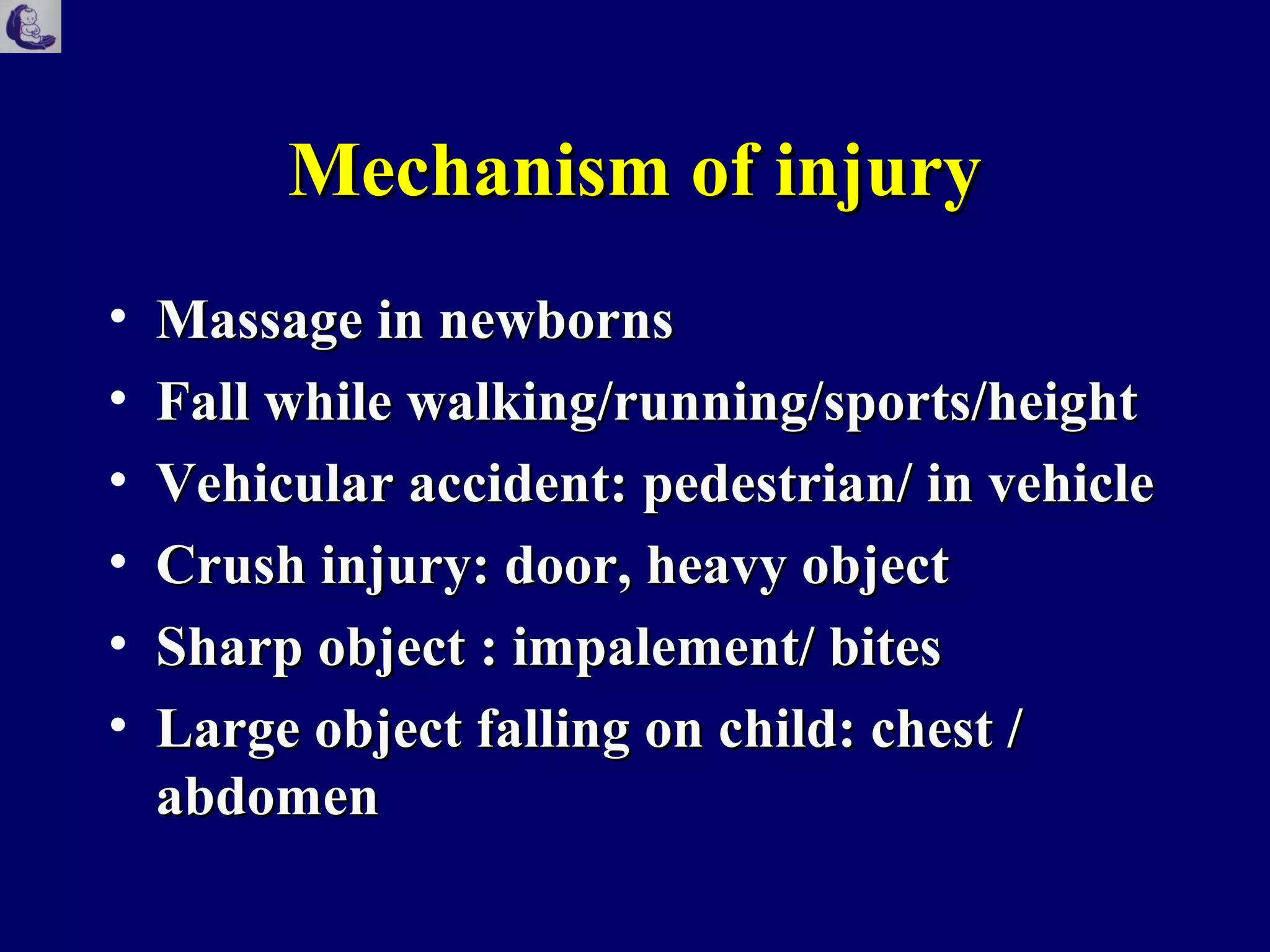 Injuries and accidents in pediatrics | PPT