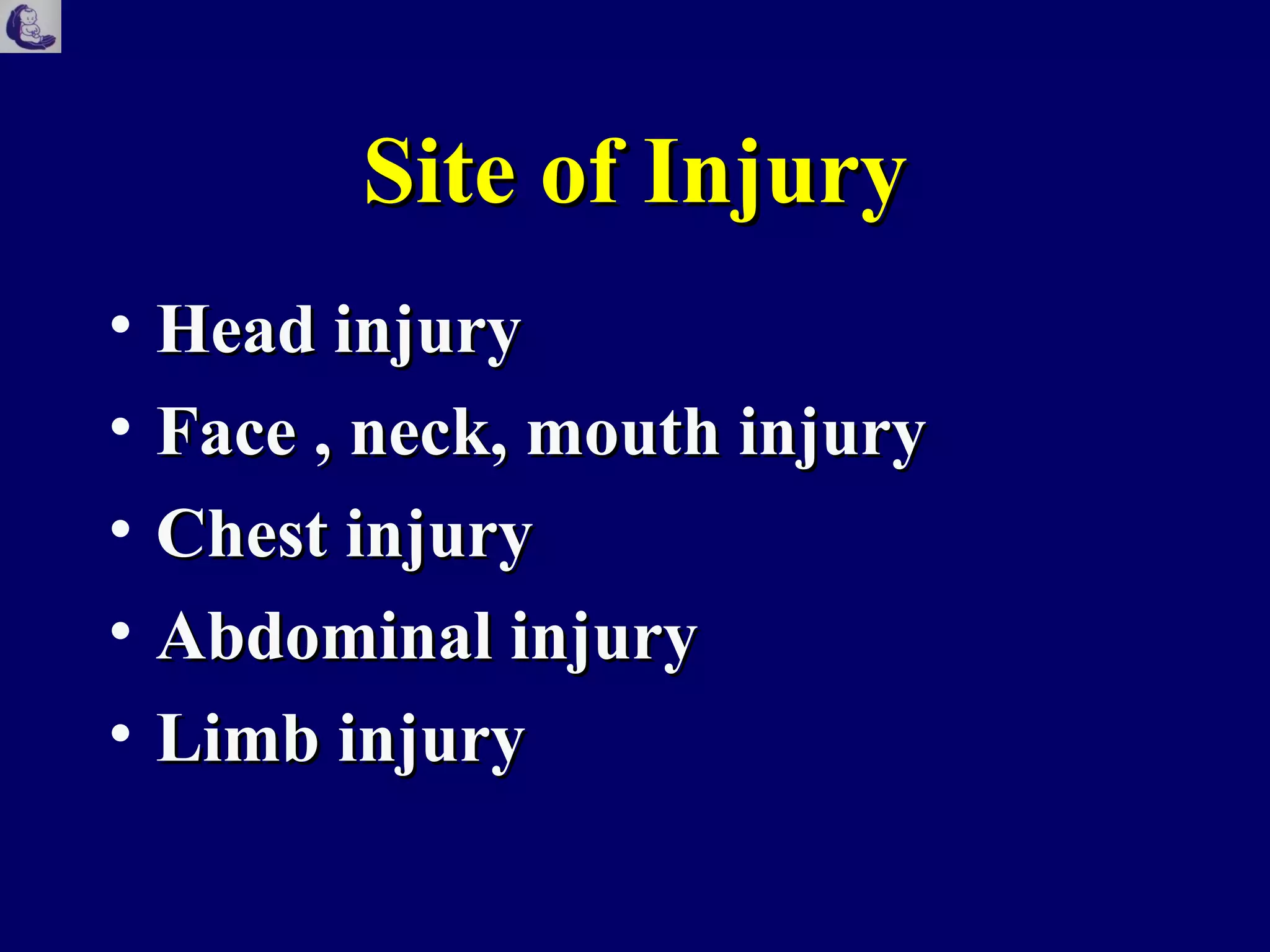 Injuries and accidents in pediatrics | PPT