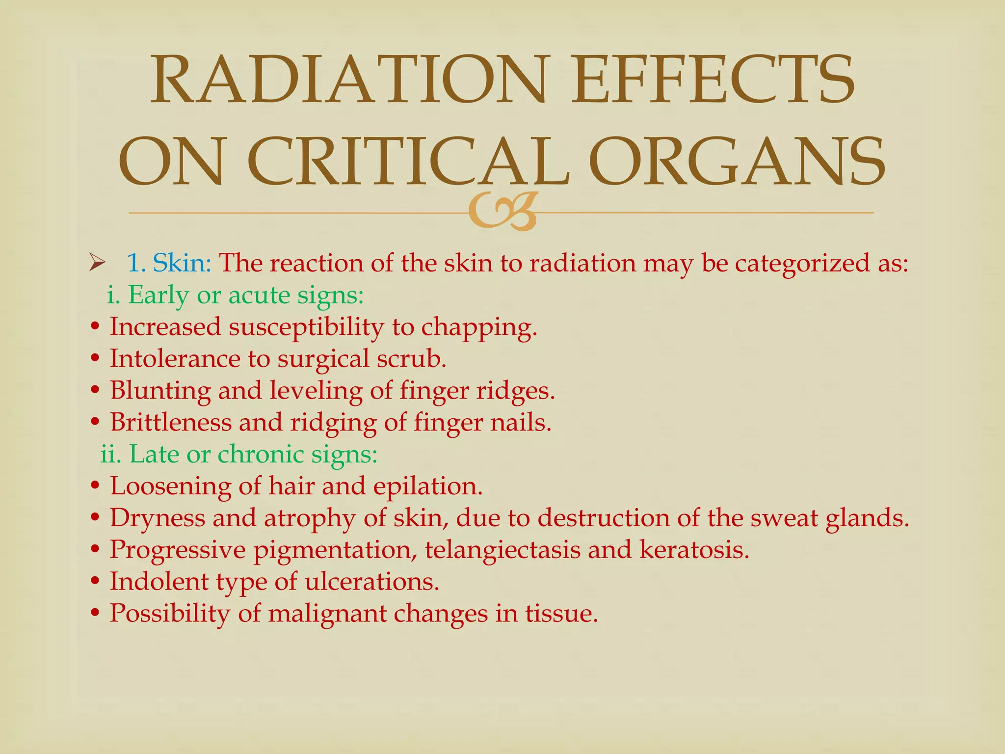 Injuries from radiations | PPTX