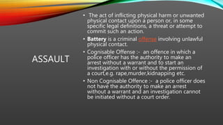 Injuries medicolegal aspect | PPTX