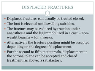 INJURIES OF METATARSAL BONES.pptx. . | PPTX