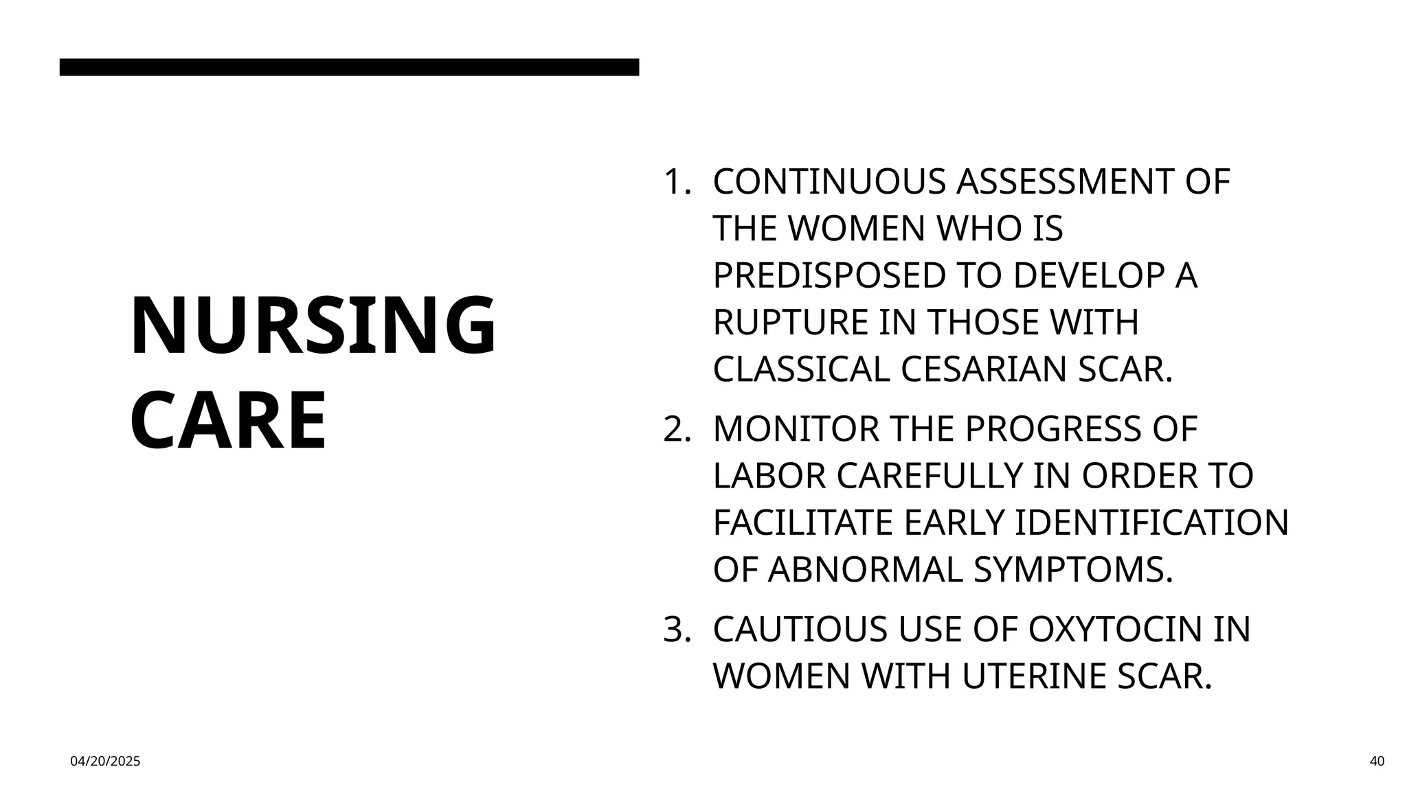 Nursing final year pptx birth canal injuries | PPTX