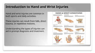 Injuries To Hand And Wrist (AMNA ).pptx.. | PPTX