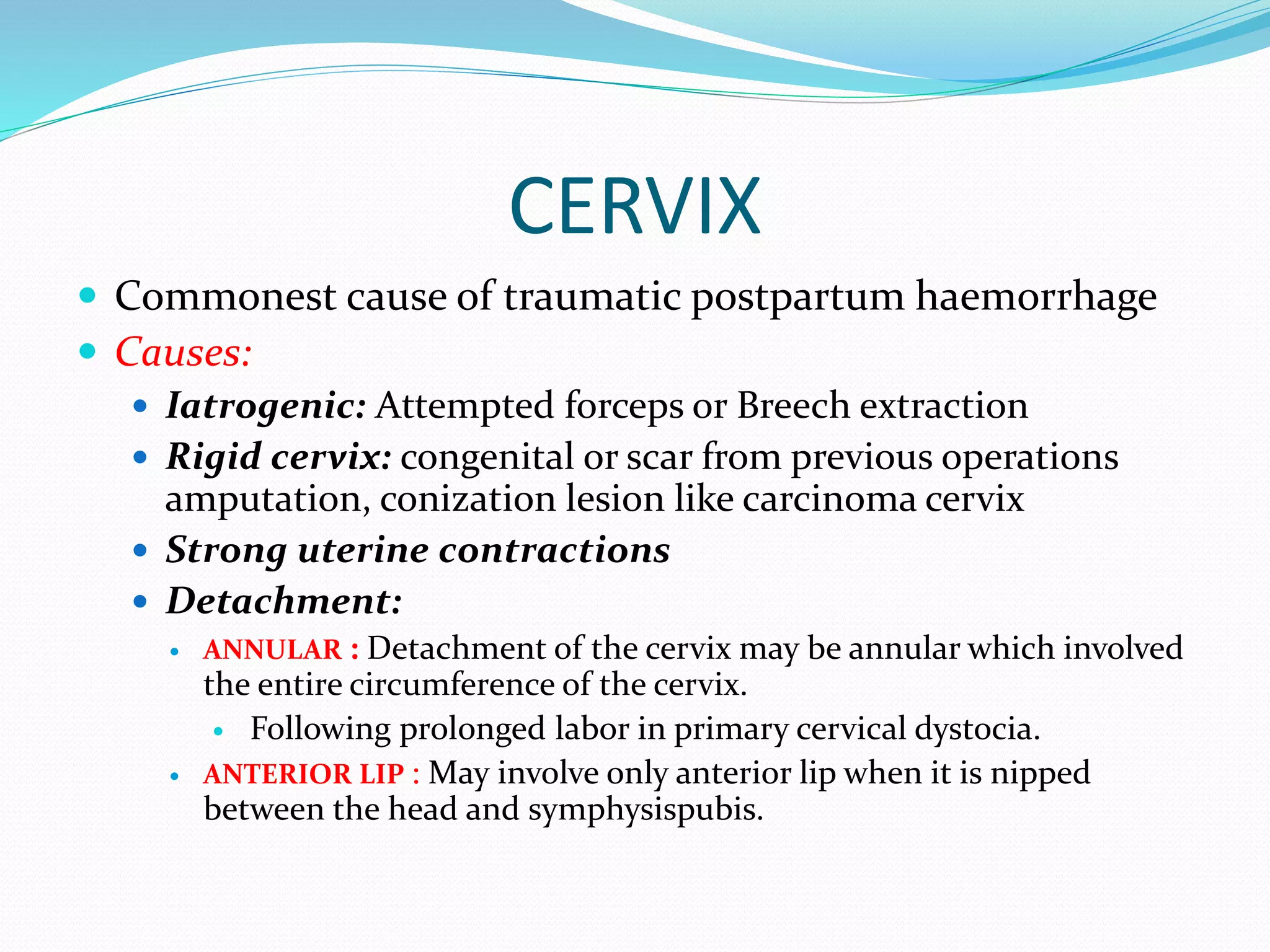 Injuries to the birth canal | PPTX
