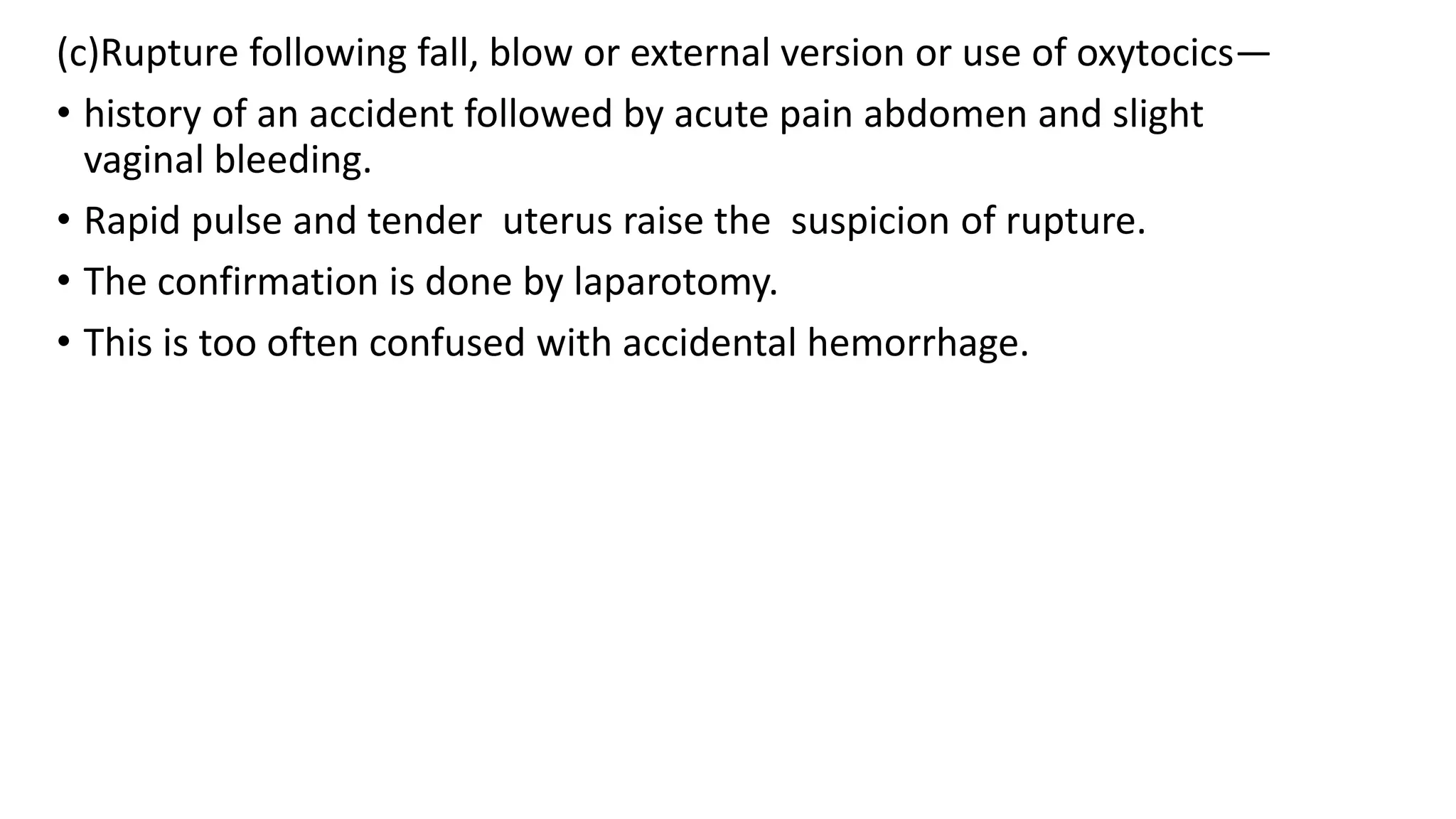 RUPTURE OF UTERUS | PPTX