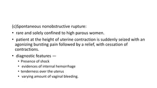 RUPTURE OF UTERUS | PPTX
