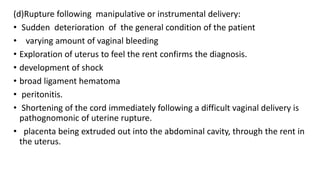 RUPTURE OF UTERUS | PPTX
