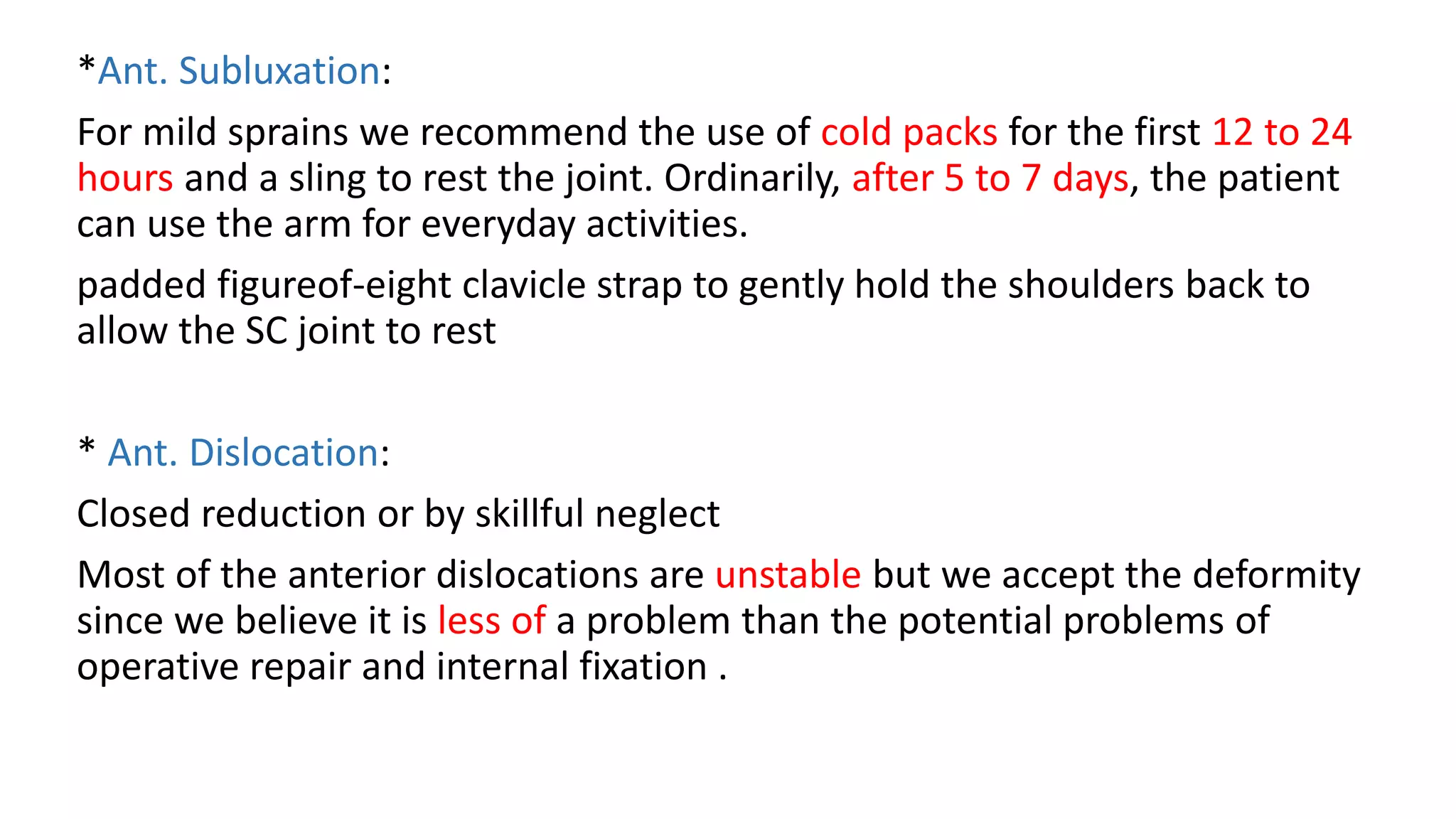 Injuries to the sternoclavicular joint | PPTX