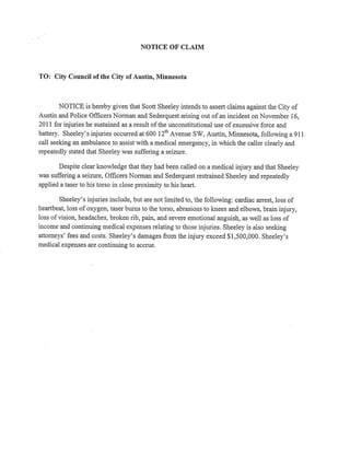 Notice of claim | PDF