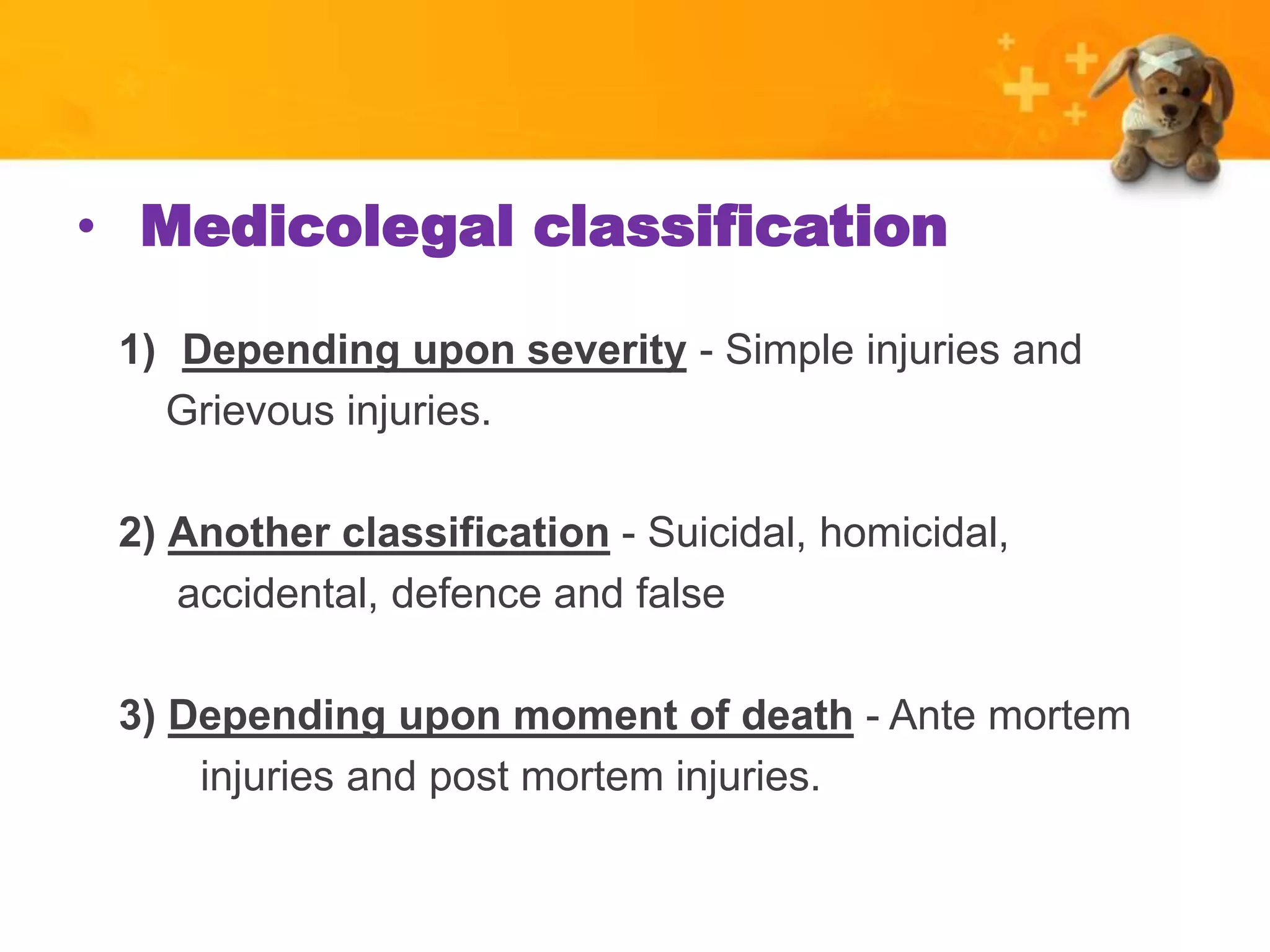 Injury (Forensic science) | PPTX