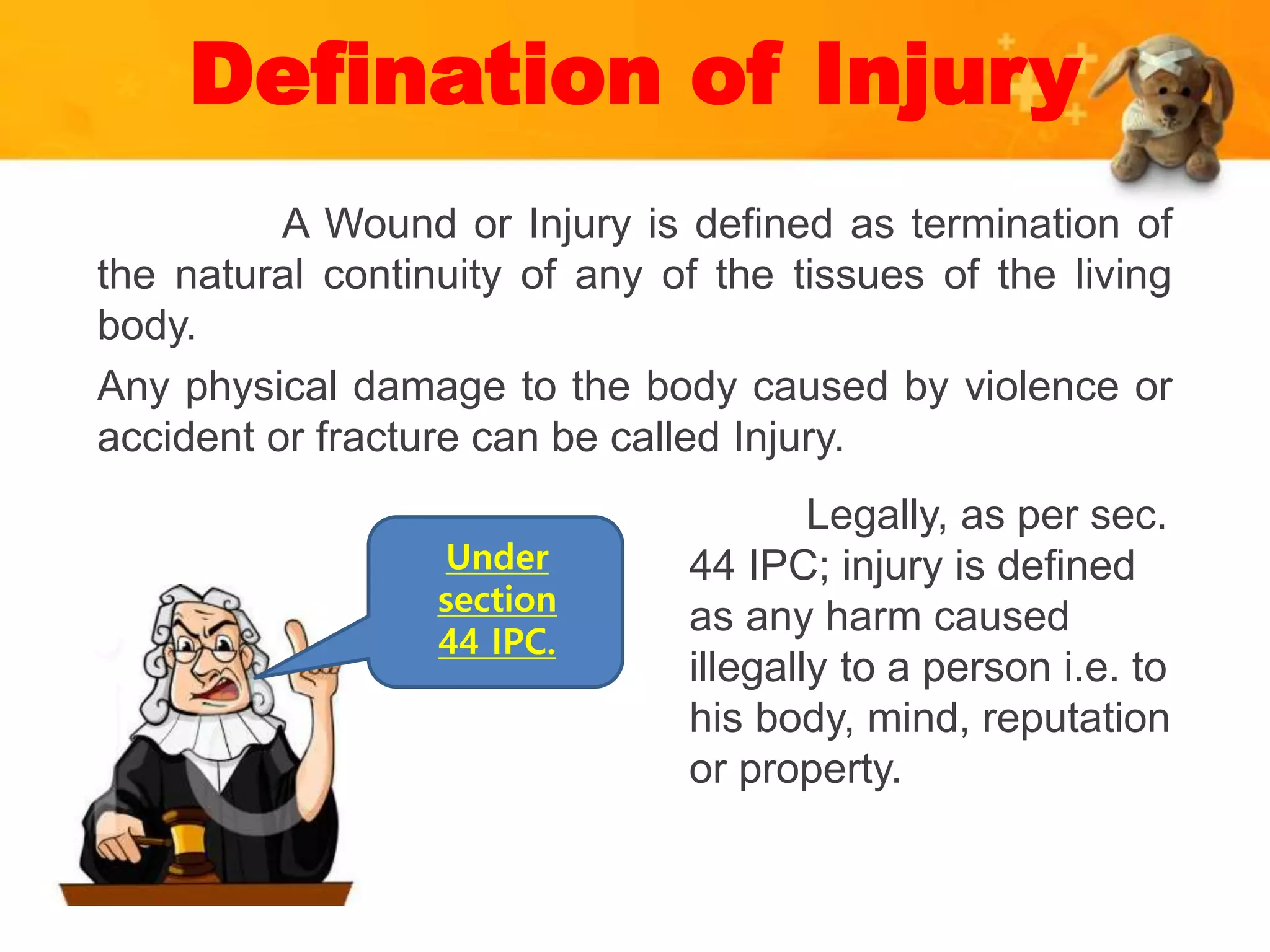 Injury (Forensic science) | PPTX