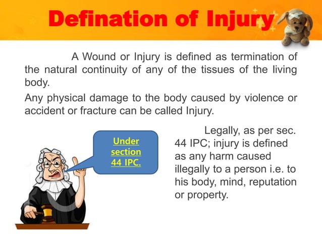 Injury (Forensic science) | PPTX | First Aid | Injuries