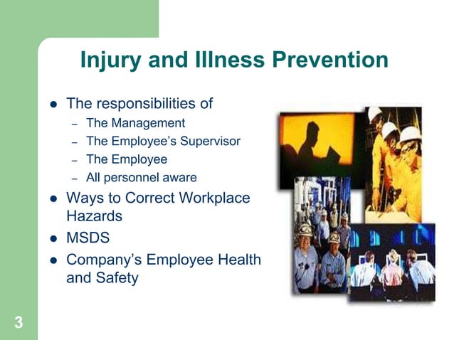 Injury and Illness Prevention Manual Handling HSE Prsentation HSE ...