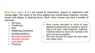 INJURY ASSESSMENT, CLASSIFICATION AND DOCUMENTATION.pptx