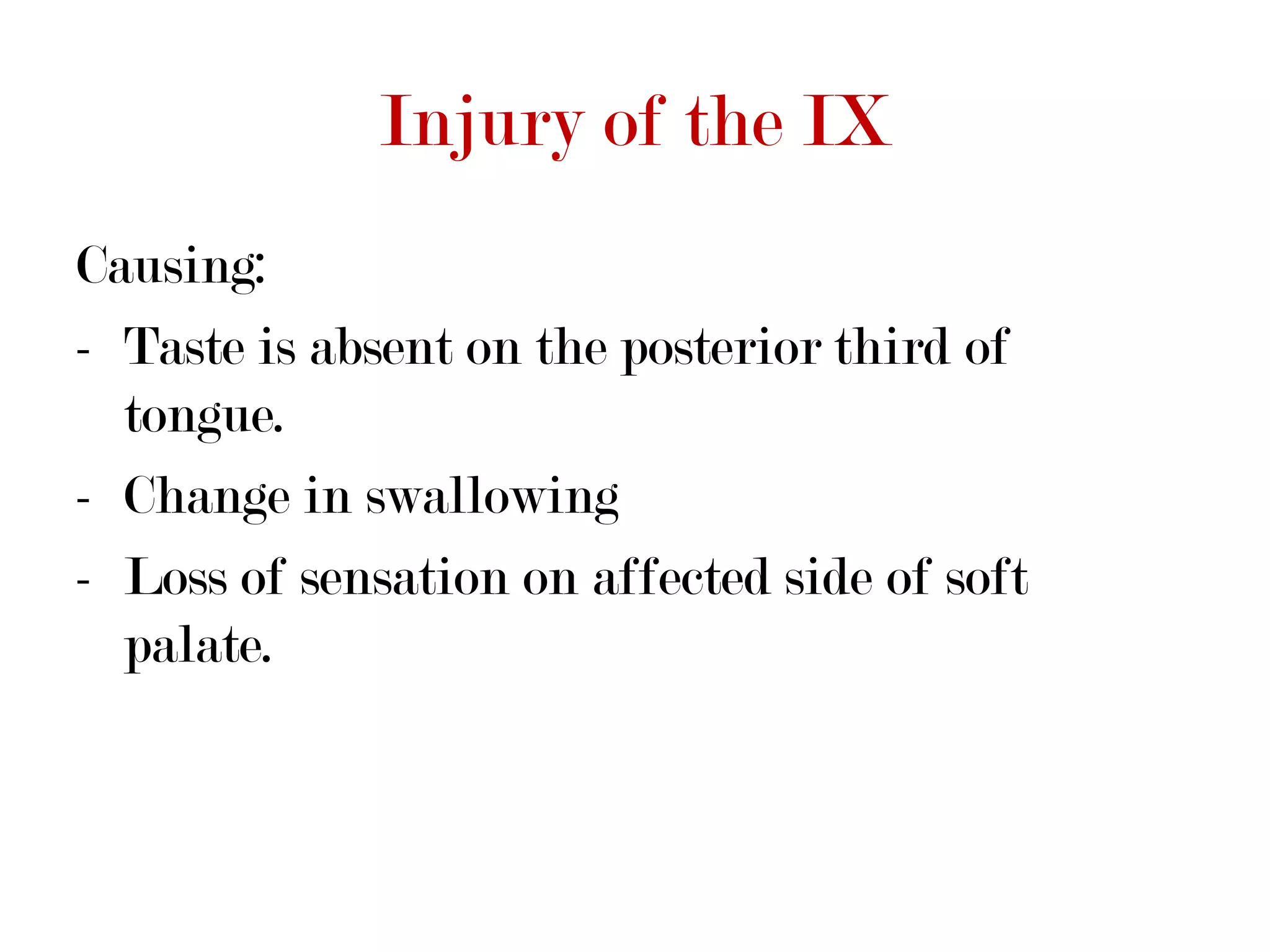Injury Of Cranial Nerve | PPTX