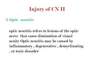 Injury Of Cranial Nerve | PPTX