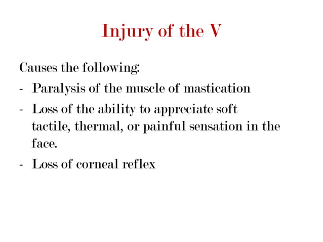 Injury Of Cranial Nerve | PPTX | Ear, Nose and Throat Conditions ...