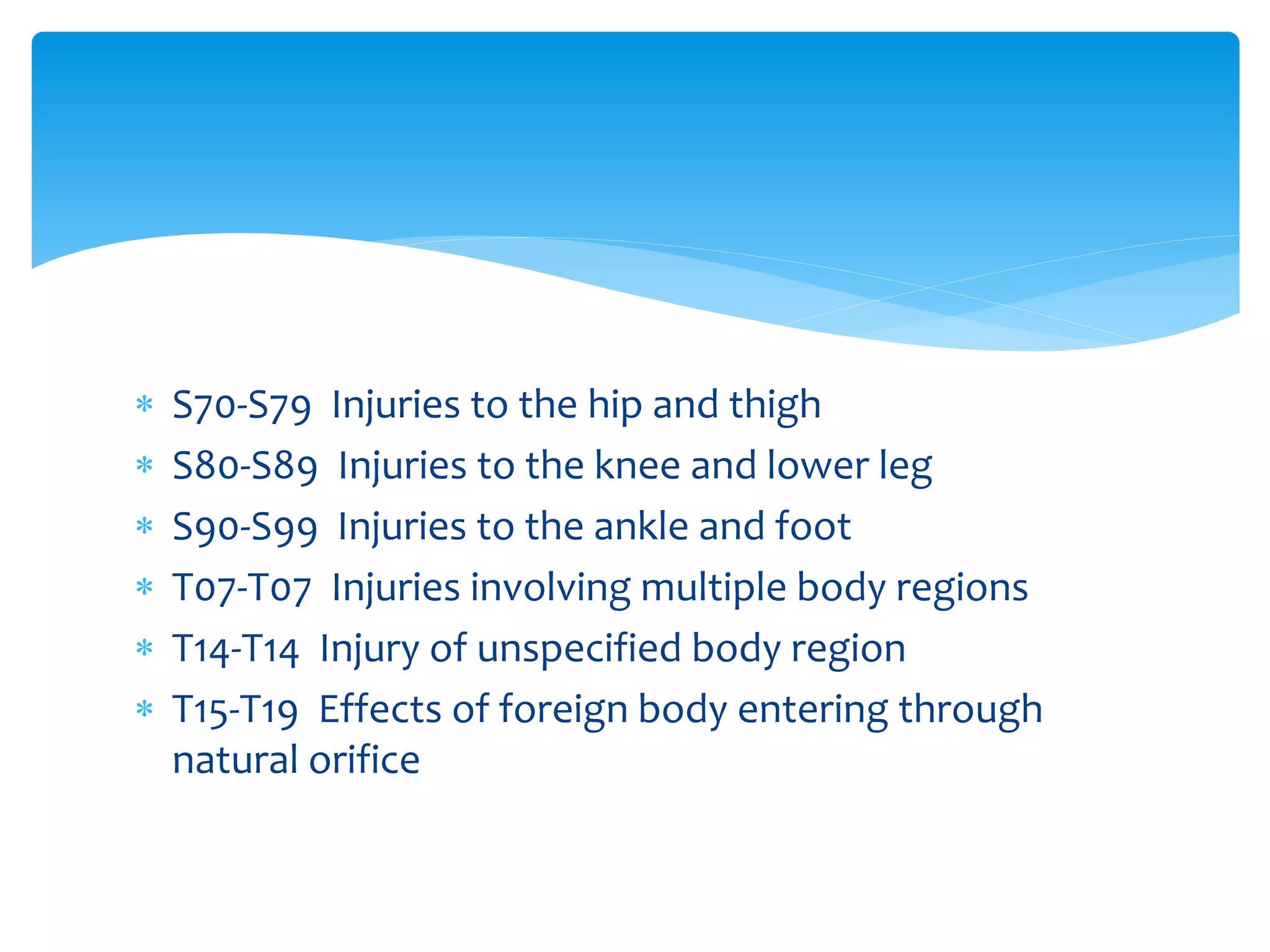 Injury,poisoning and certain other consequences of external causes | PPTX
