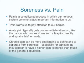 Injury prevention and Anatomy for Dancers | PPTX