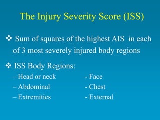 Injuryseverityscales.ppt | Death, Injury, or Military Conflict ...