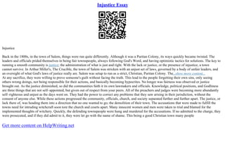 Injustice Injustice | PPT