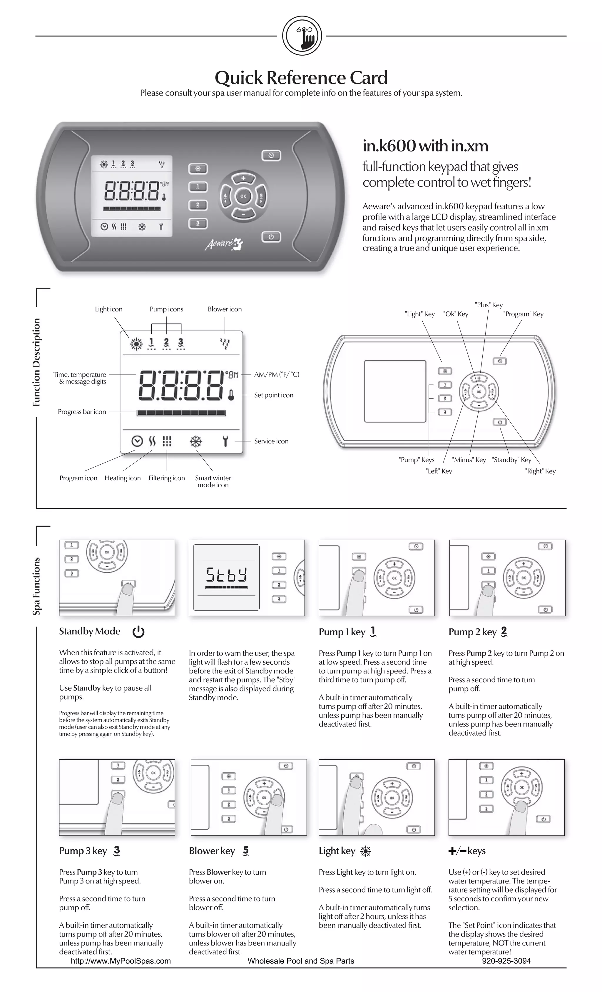 In k600 for xm quick reference card | PDF
