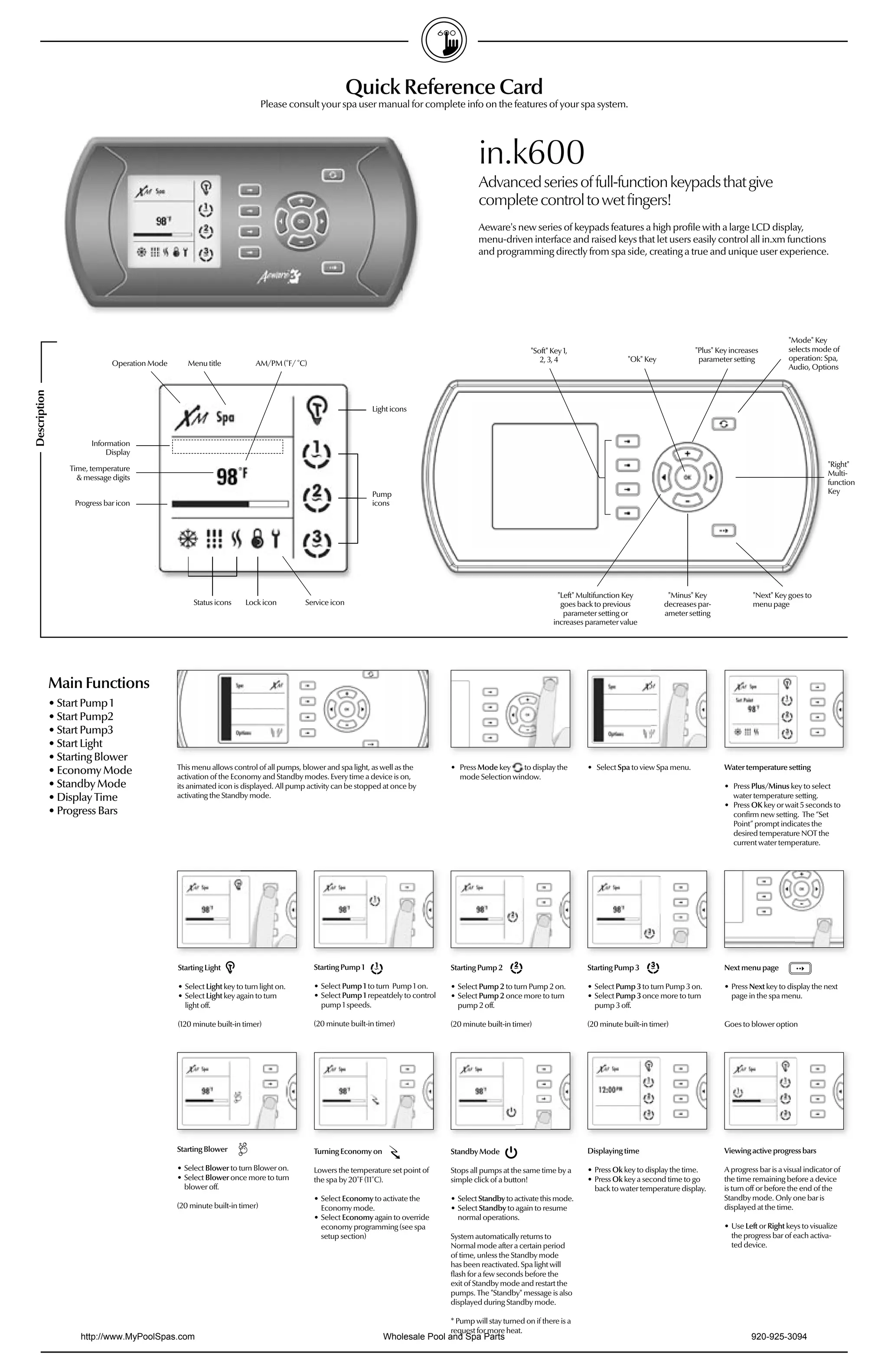 In k600 quick reference card | PDF