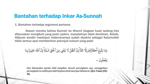 Inkar as sunnah | PPTX