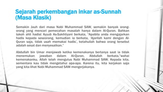 Inkar as sunnah | PPTX
