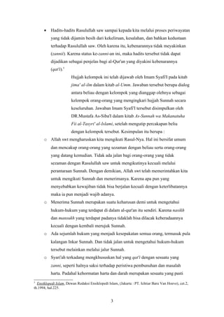 FENOMENA INKAR SUNNAH | PDF