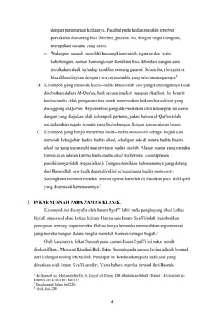 FENOMENA INKAR SUNNAH | PDF