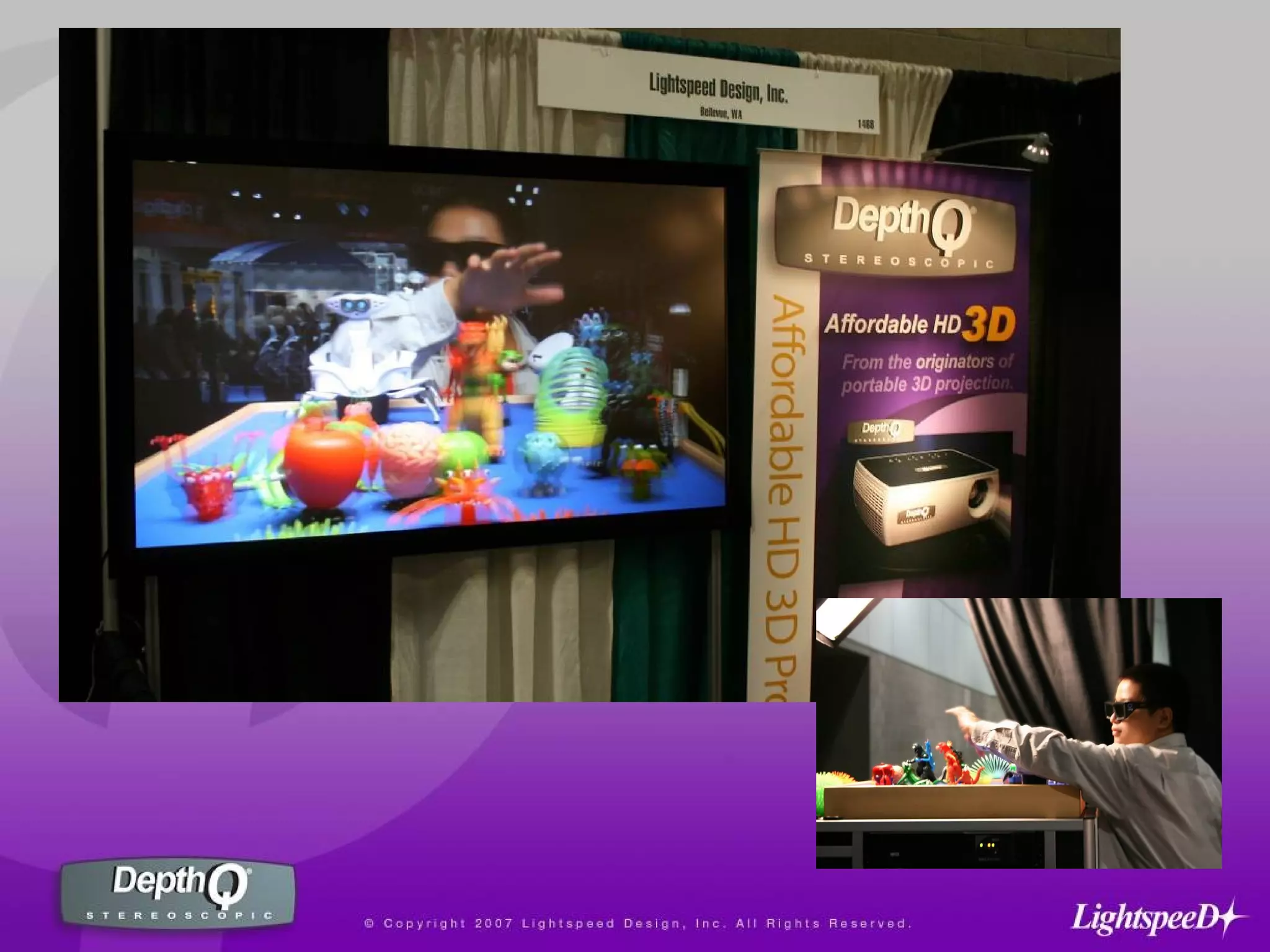 DepthQ s3D Project Examples | PPT | 3-D Graphics | Computer Software and Applications