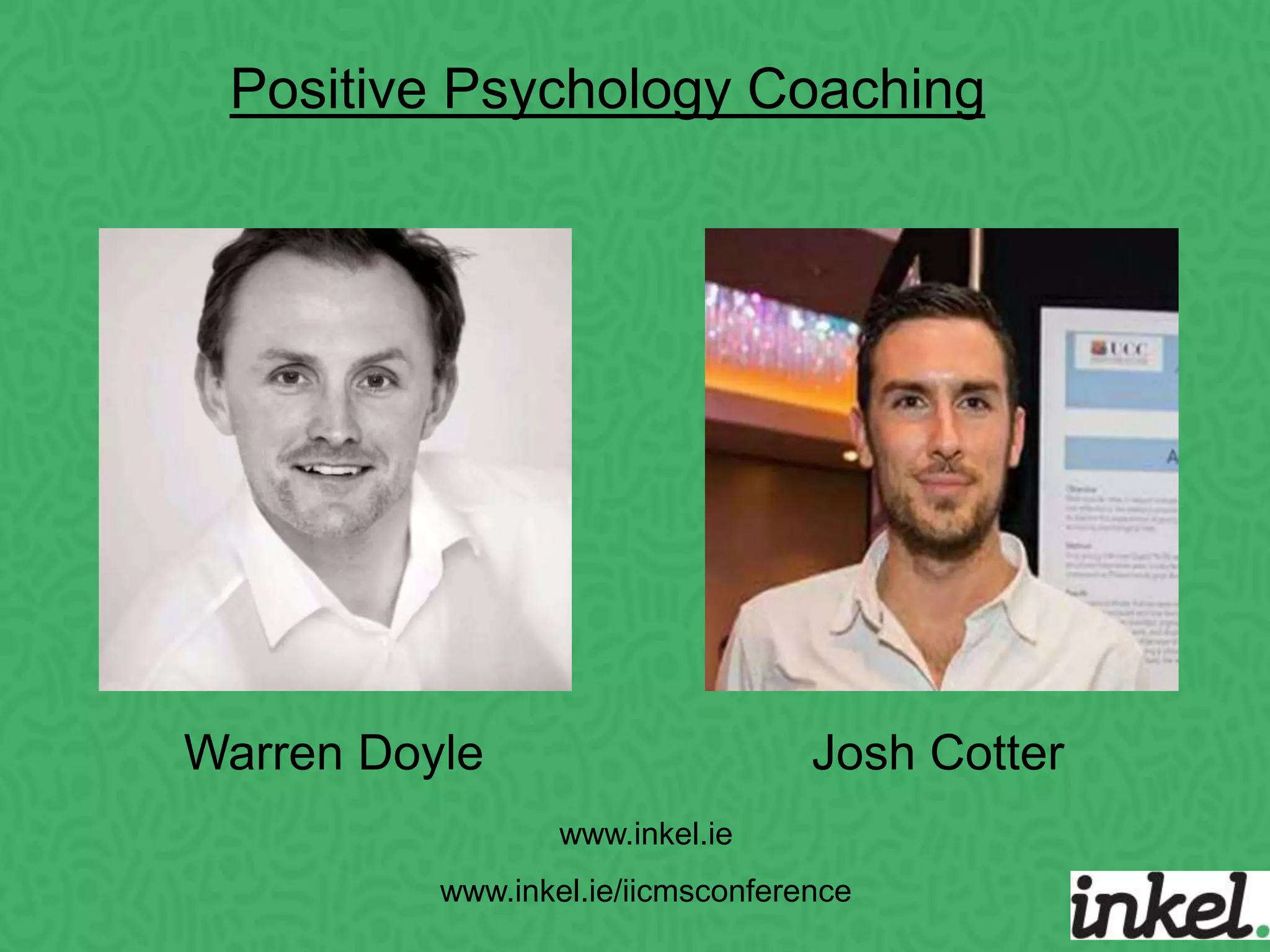 Positive Psychology Coaching presentation Warren Doyle | PPTX